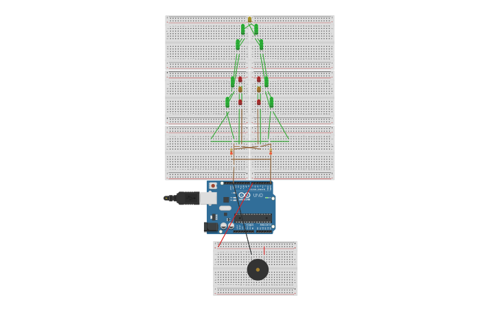 Circuit design Nathan's Holiday Light Show - Tinkercad