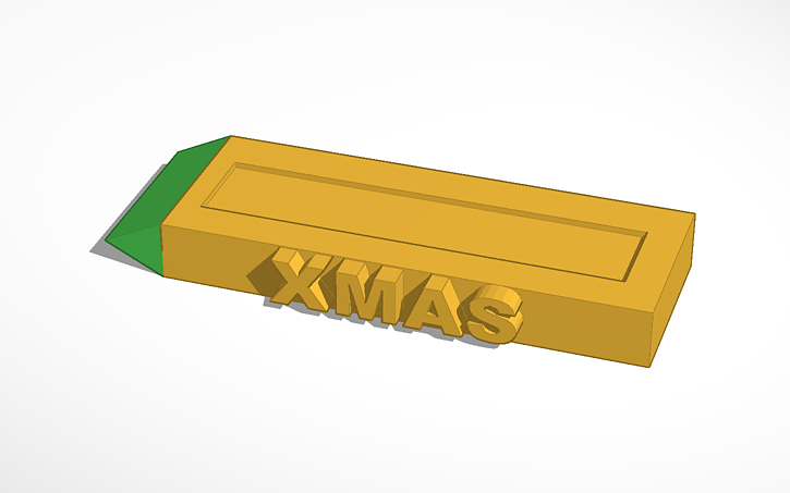 3D design Xmas candy box - Tinkercad