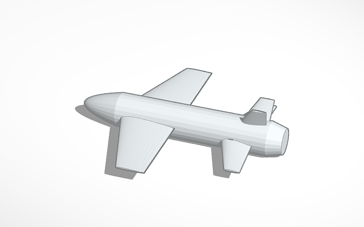 3D design Plane - Tinkercad