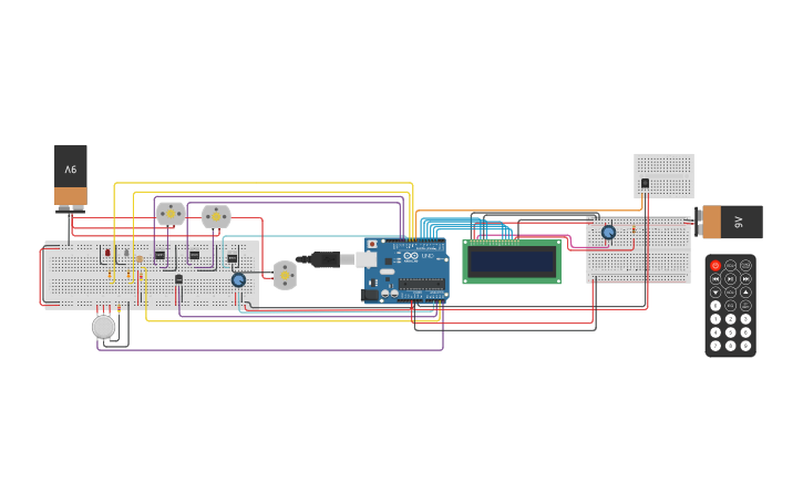 Circuit design Integrated Circuits Code only - Tinkercad