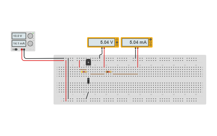 Circuit design CIRCUITO REGULADOR DO TIPO SÉRIE | Tinkercad Circuit design CIRCUITO REGULADOR DO TIPO SÉRIE | Tinkercad