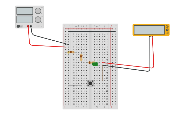 Circuit Design Circuito De Botón Tinkercad