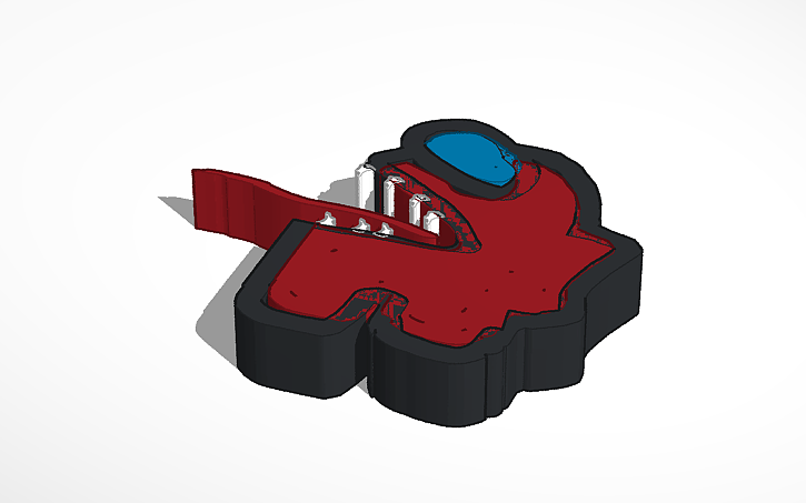 3D design red imposter - Tinkercad
