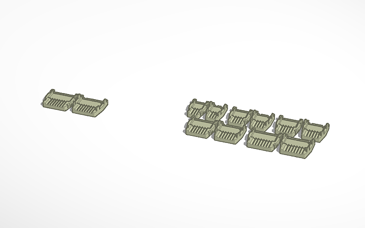 3D design JST-XH balance plug - Tinkercad