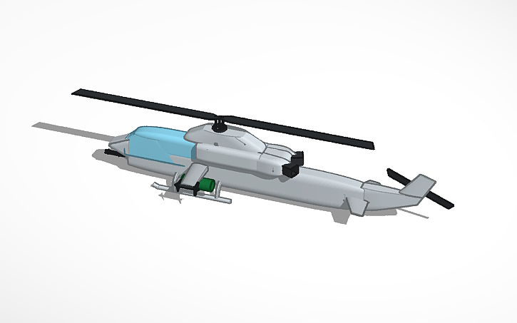3D design helicopter - Tinkercad