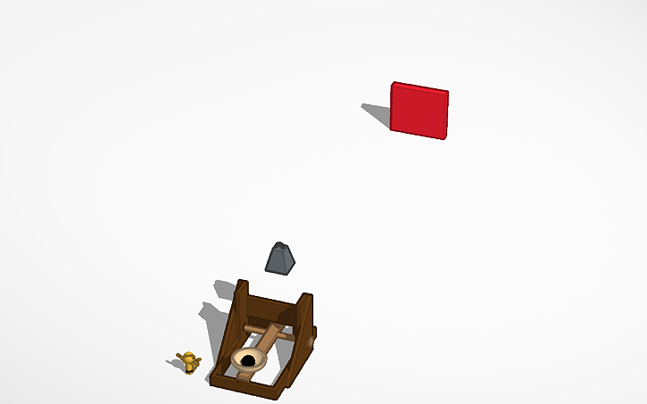 3D design Catapult (Sim Lab) - Tinkercad