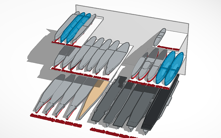 3D design Warship Hulls 1910-1946 - Tinkercad