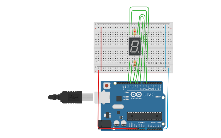 Circuit design Contador | Tinkercad