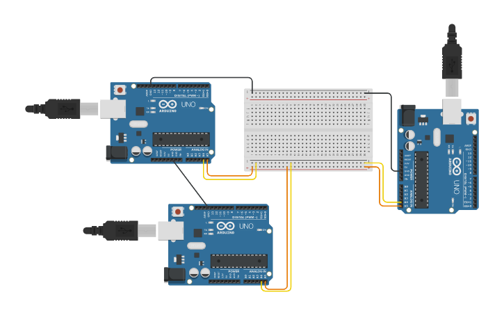 Circuit design I2C Task 1 - Tinkercad