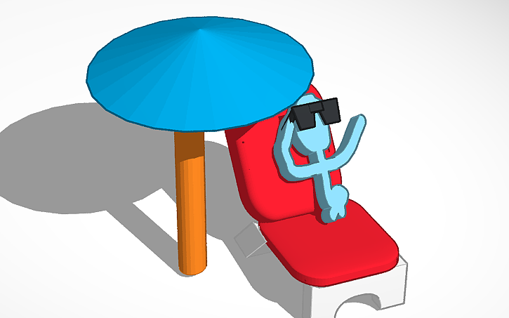 3D design hot sun - Tinkercad