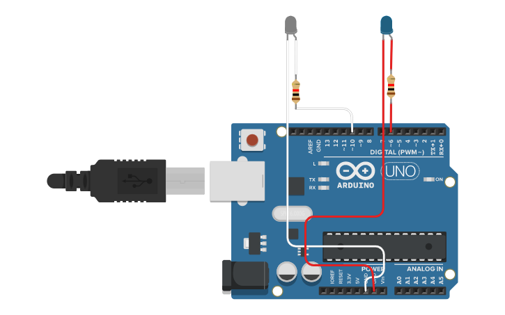 Circuit design Intro to Text coding - Tinkercad