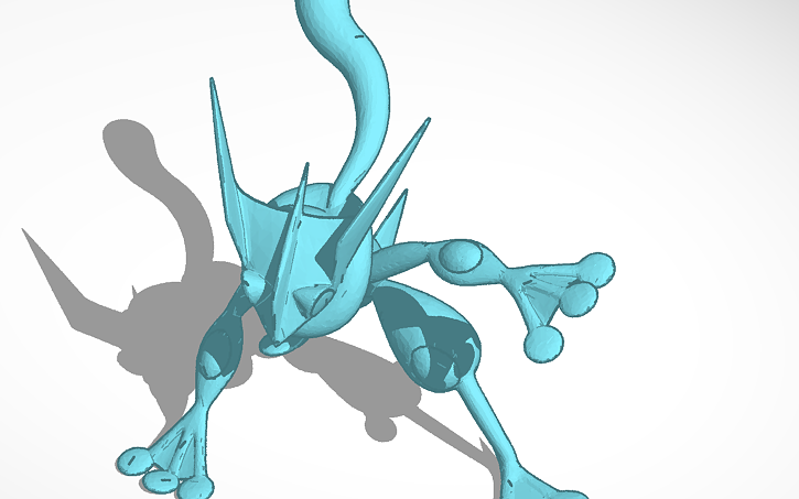 3D design Greninja - Tinkercad