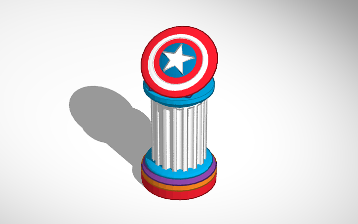 3D design Rook Cap Am shield #chess set of fictional weapons | Tinkercad