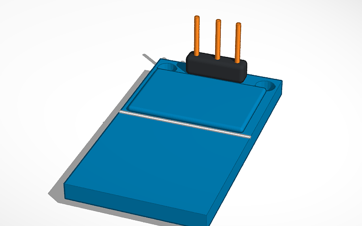 3D design touch sensor switch - pcb unit - Tinkercad