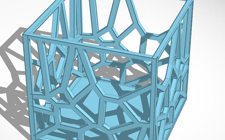 3D design pencil holder - Tinkercad