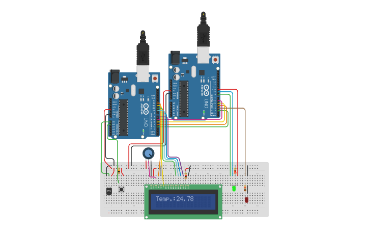 Circuit design PAM 2021 - Serial Communication - Tinkercad