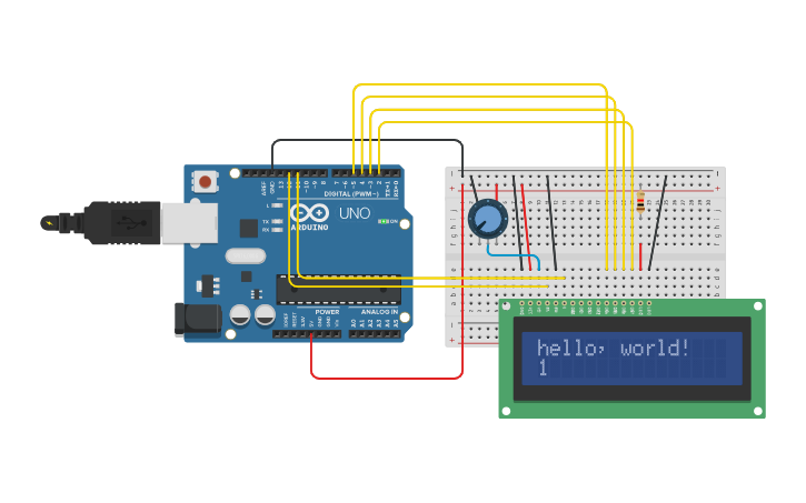 Circuit design Hello World - Tinkercad