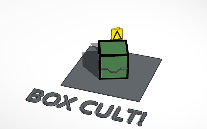 3D design Among Us Box Cult (Spread the Cult) - Tinkercad