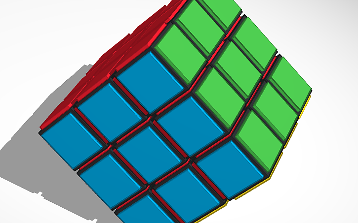 3D design CUBO RUBIK - Tinkercad