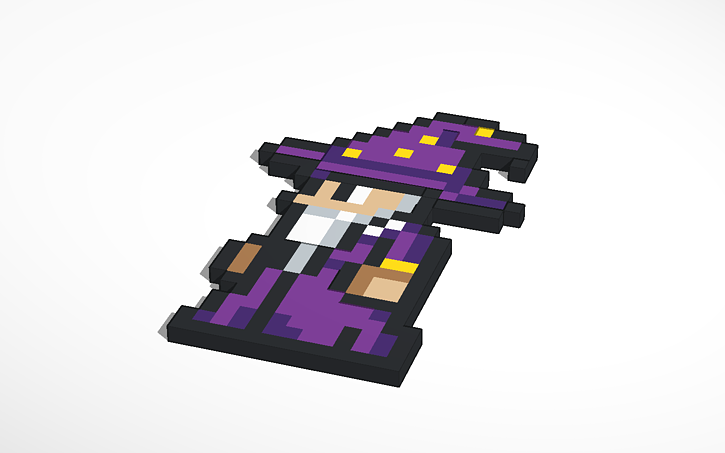 3D design Terraria Wizard - Tinkercad
