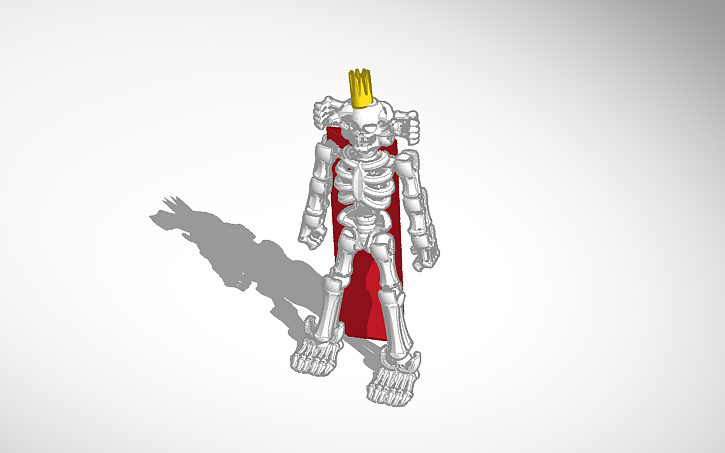 3D design Modified skeleton king - Tinkercad