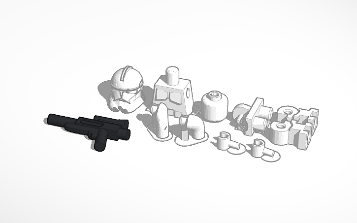 3D design Copy of LEGO Star Wars Clone Trooper - Tinkercad