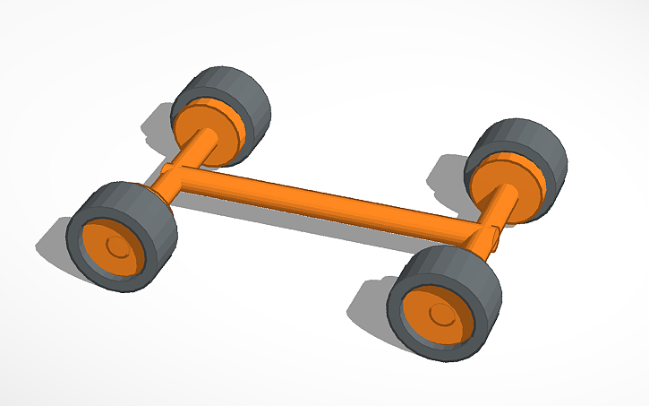 3D design Car Axle - Tinkercad