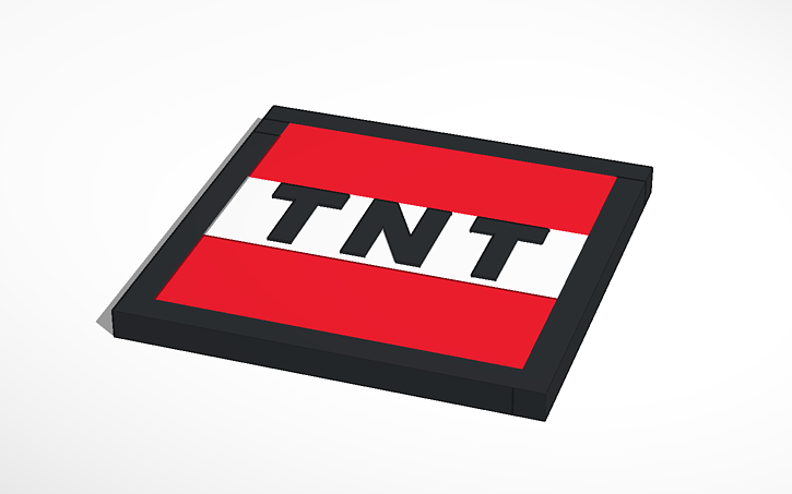 3D design Minecraft Pixel TNT Block | Tinkercad
