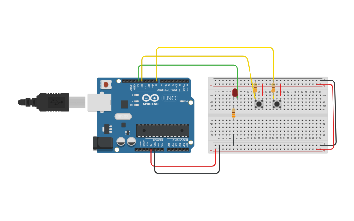 Circuit design Copy of 06 ENCENDER Y APAGAR LED CON DOS PULSADORES ... Circuit design Copy of 06 ENCENDER Y APAGAR LED CON DOS PULSADORES ...