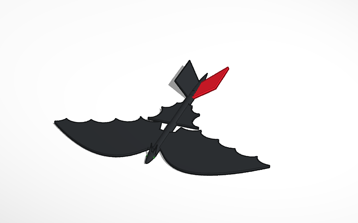 3D design Toothless - Tinkercad