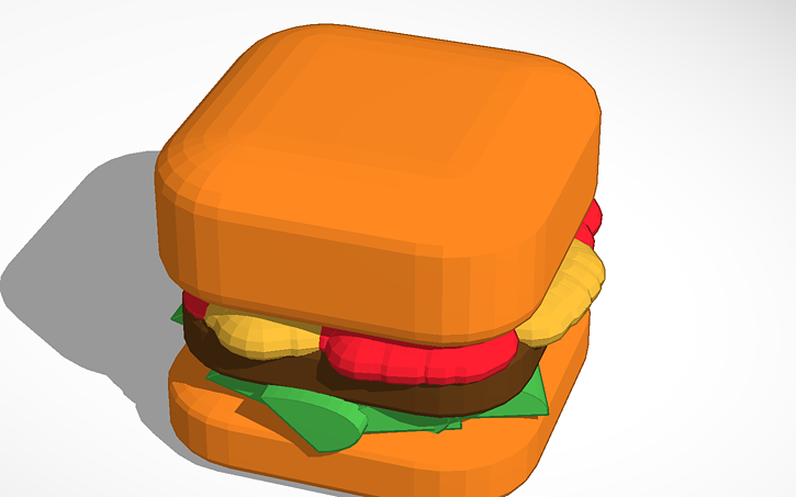 3D design Burger | Tinkercad