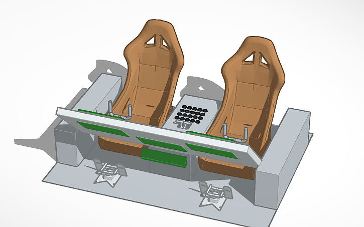 3D design improved cockpit - Tinkercad