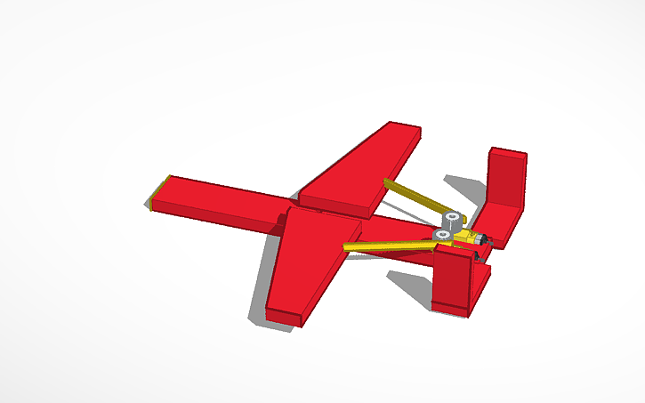 3D design variable sweep wing mechanism | Tinkercad