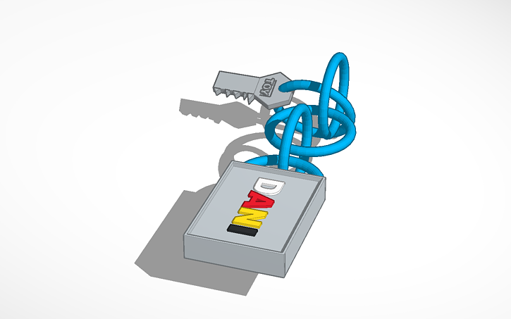 3D design keychain | Tinkercad