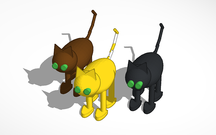 3D design Cats - Tinkercad