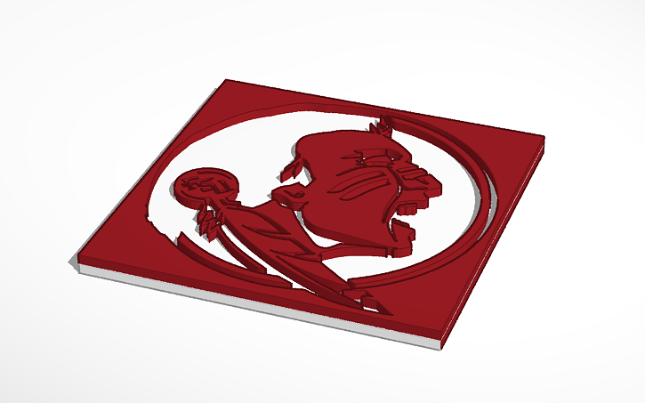 3D design Florida State University Logo - Tinkercad