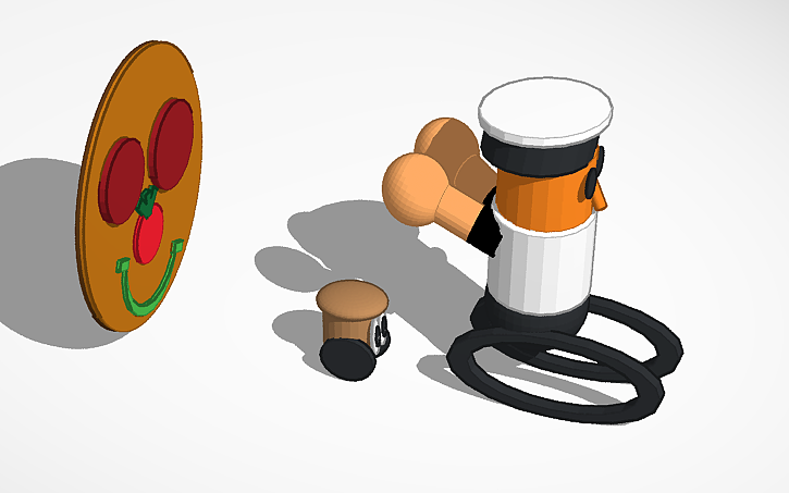 3D design Pizza Tower - Tinkercad