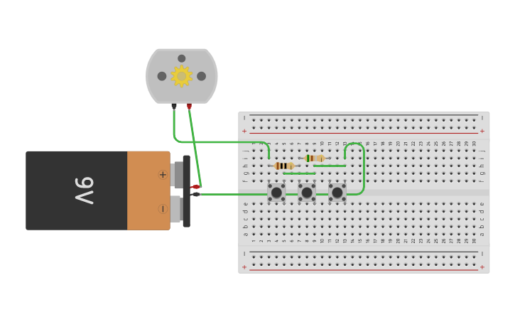 Circuit design Mini-Electric Fan - Tinkercad