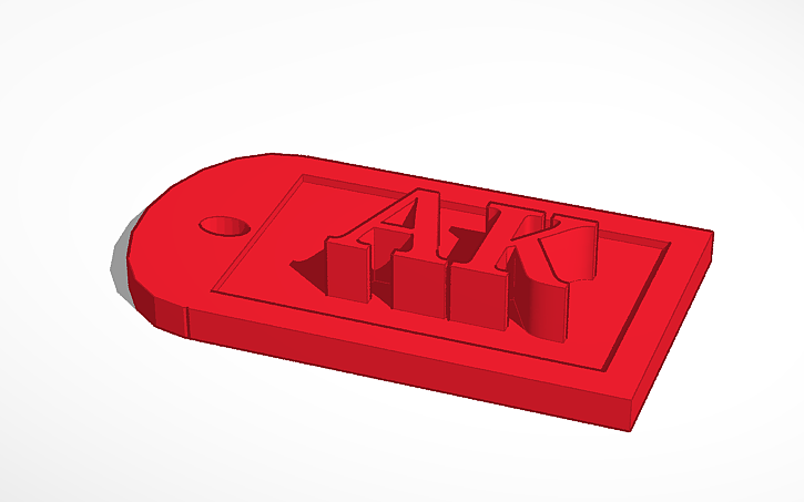 3D design KeyChain Project - Tinkercad