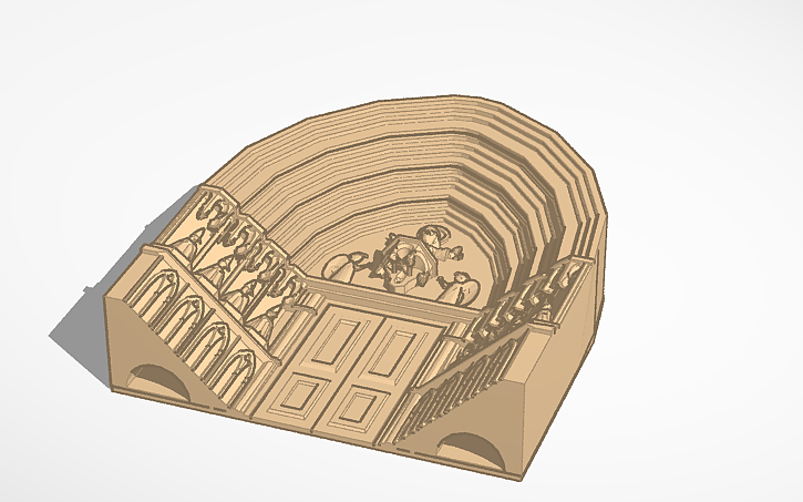 3D design Gothic Church Portal - Tinkercad