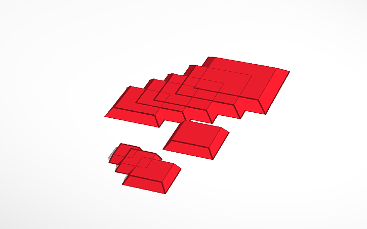 3D design Pottery Slump Form Squares 60--220mm - Tinkercad