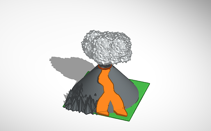 3D design Mt. volcan - Tinkercad
