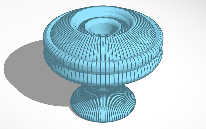 3D design VASE OF FLOWER - Tinkercad