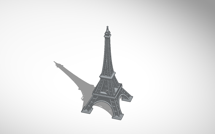3D design Eiffel Tower | Tinkercad