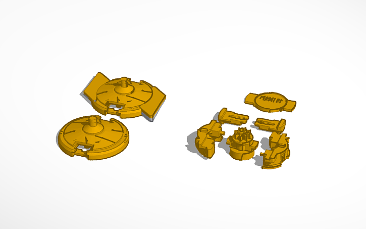 3D design gilded rex's blade base beyblade plastic gen - Tinkercad