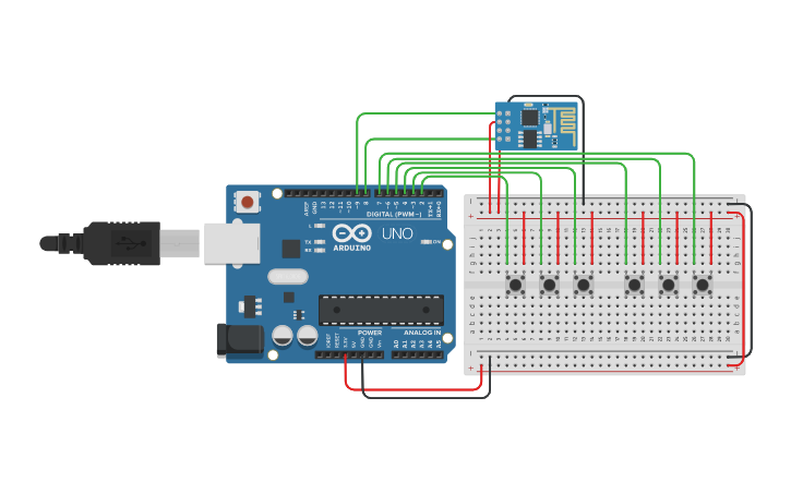 Circuit design ESP-01 Control Unit - AP | Tinkercad