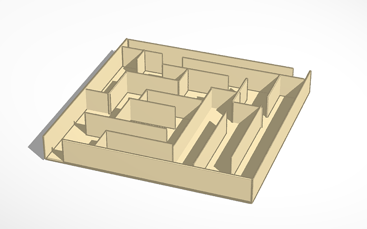 3D design labirynt - Tinkercad