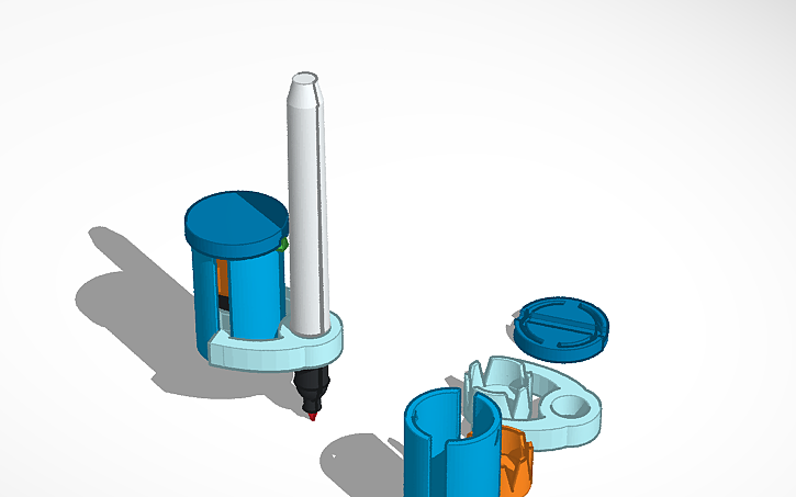 3D design XY Plotter Magnetic Pen Holder | Tinkercad