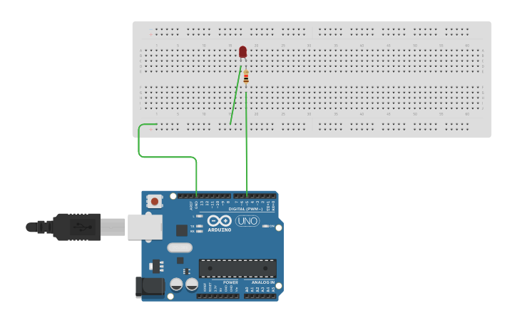 Circuit design LED LDR - Tinkercad