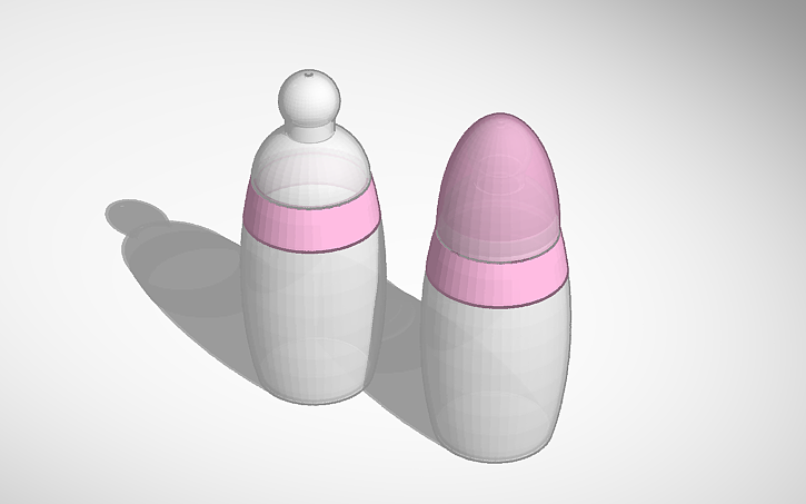 3D design BABY BOTTLE - Tinkercad